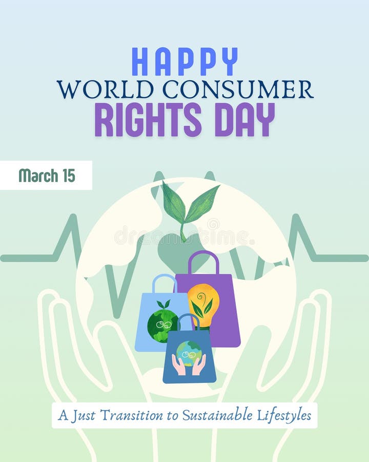 World Consumer Rights Day Social Media Poster and Campaign. Stock ...