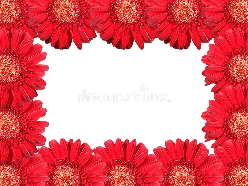 Marco Abstracto Con Las Flores Rojas Imagen de archivo - Imagen de ...