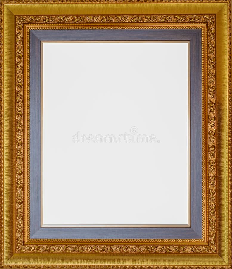 Marco Antiguo Del Color Oro De La Mirada Foto de archivo - Imagen de ...