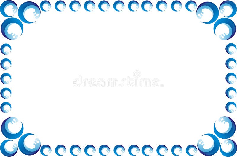 Marco azul stock de ilustración. Ilustración de azul, ordenador - 8973368