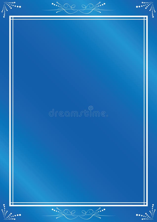 Marco Azul Del Vector Elegante Con Pendiente Ilustración del Vector ...