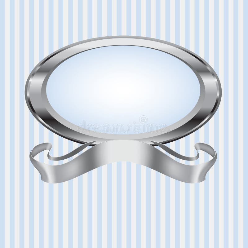 Marco Azul Y Gris De La Perla Ilustración del Vector - Ilustración de ...