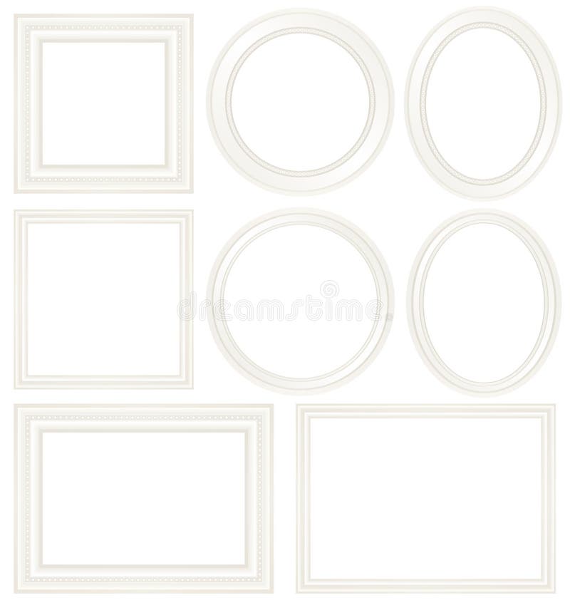 Marco blanco ilustración del vector. Ilustración de elegancia - 43287468