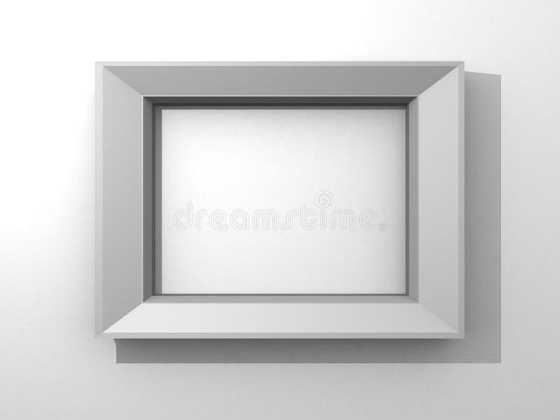 Marco blanco de la foto. stock de ilustración. Ilustración de objeto ...