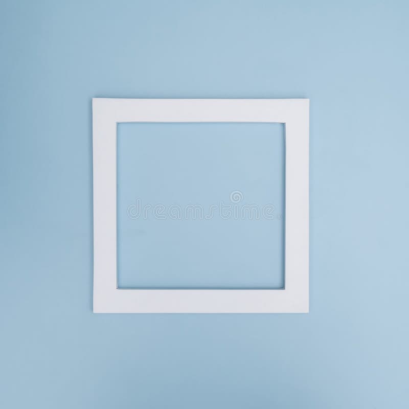 Marco Blanco En Un Fondo Del Color Foto de archivo - Imagen de espacio ...