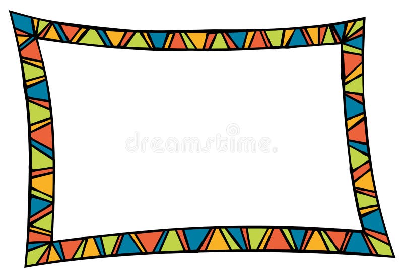 Marco colorido del vector ilustración del vector. Ilustración de ...
