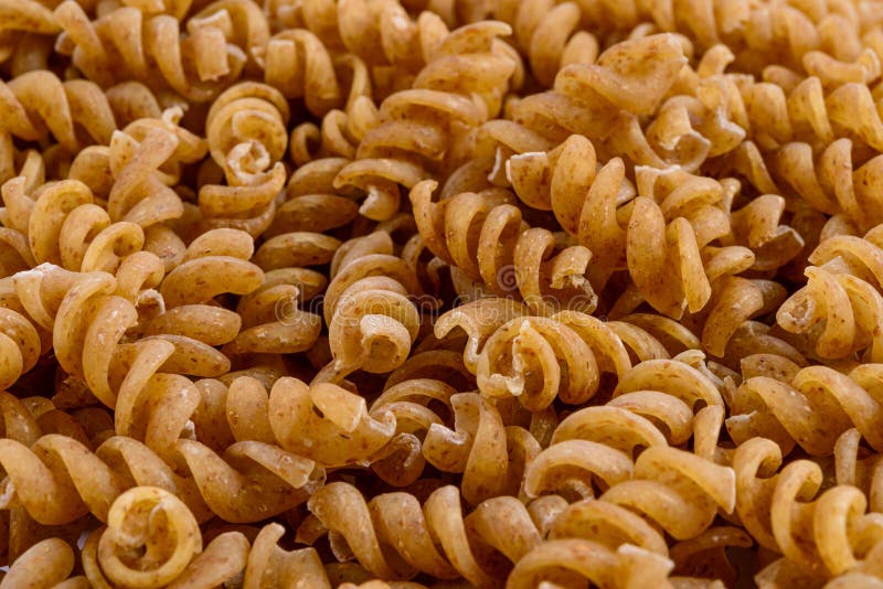 Marco Completo De Pasta Espiral Integral. Enfoque Selectivo Foto de ...