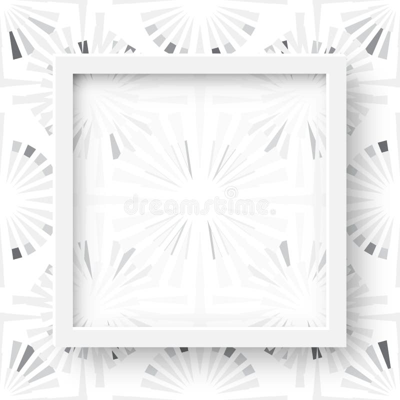 Marco Cuadrado Realista Del Vector 3d Ilustración del Vector ...