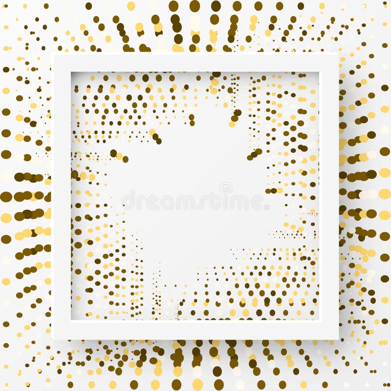 Marco Cuadrado Realista Del Vector 3d Ilustración del Vector ...