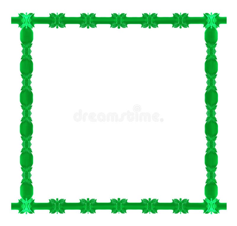 Marco cuadrado verde stock de ilustración. Ilustración de fondo - 23690221