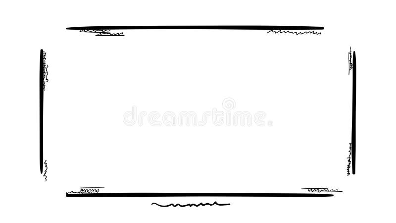 Marco De Dibujo Rectangular Aislado Animado Almacen De Video - Vídeo de ...