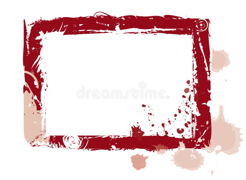 Marco de Grunge ilustración del vector. Ilustración de manchado - 1600351