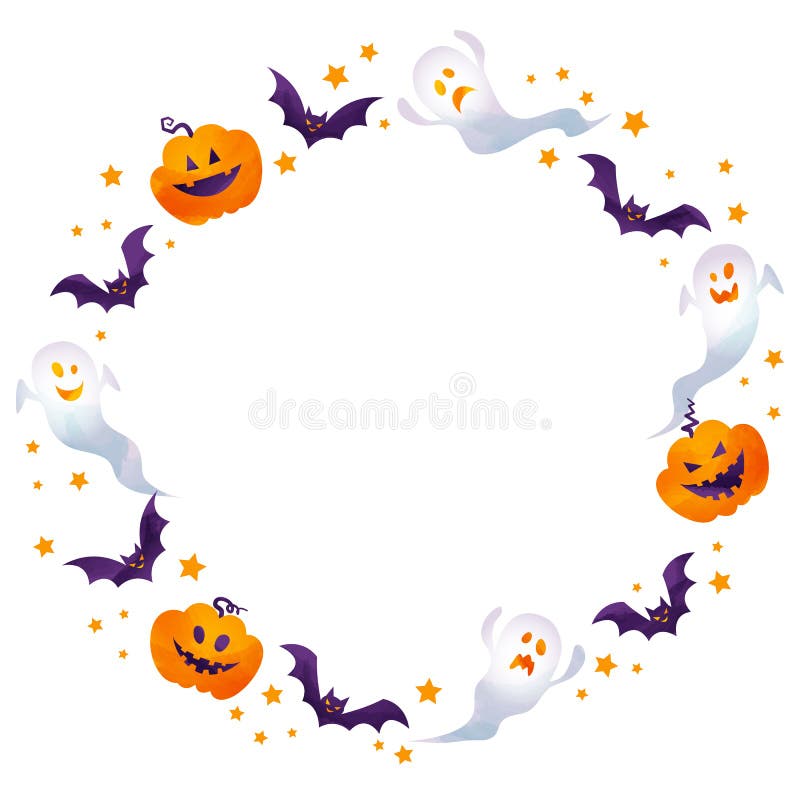 Marco de Halloween ilustración del vector. Ilustración de sencillo ...