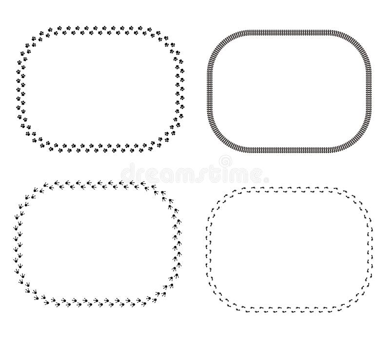 Marco De Imagen Con Formas Y Marcos Stock de ilustración - Ilustración ...