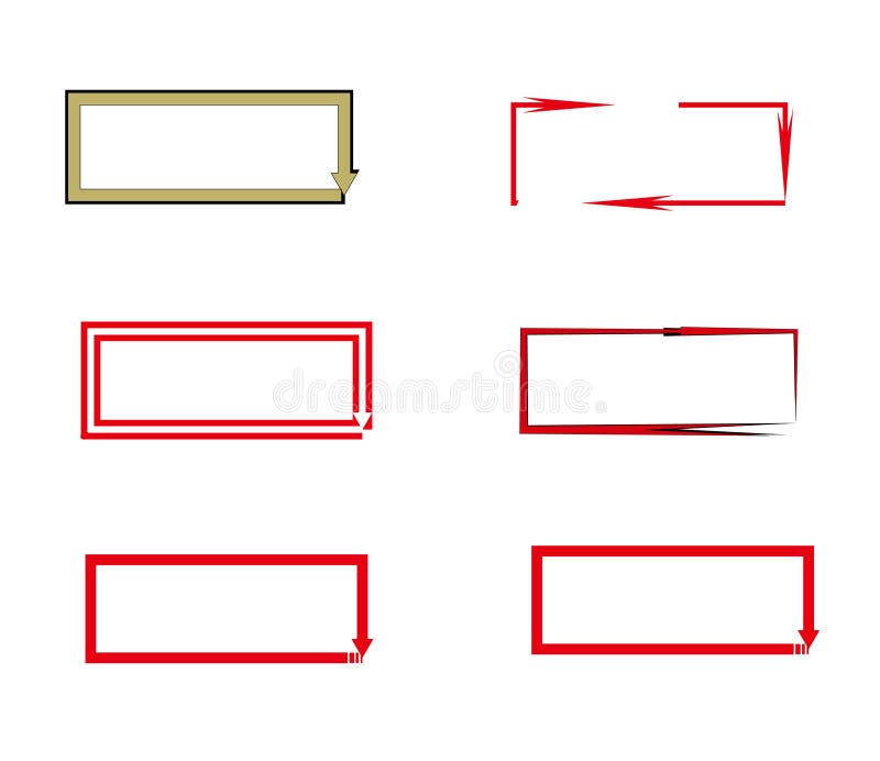 Marco De Imagen Con Formas Y Marcos Stock de ilustración - Ilustración ...