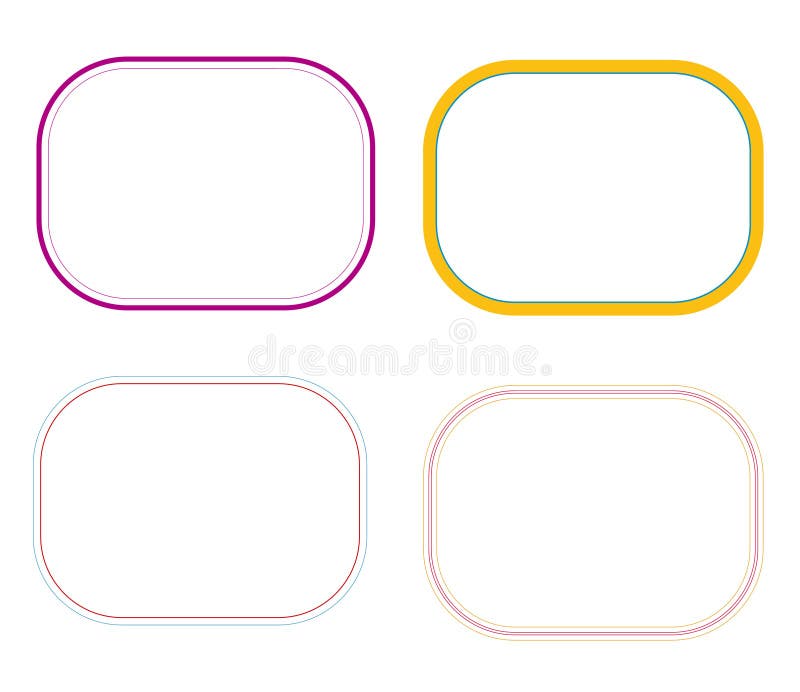Marco De Imagen Con Formas Y Marcos Stock de ilustración - Ilustración ...