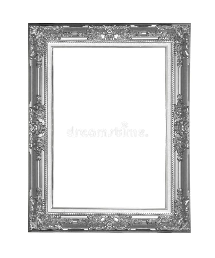 Marco Gris Aislado En El Fondo Blanco Foto de archivo - Imagen de ...