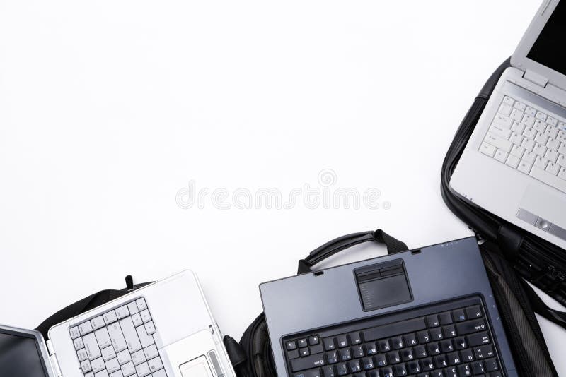 Marco De La Computadora Portátil Foto de archivo - Imagen de blanco ...