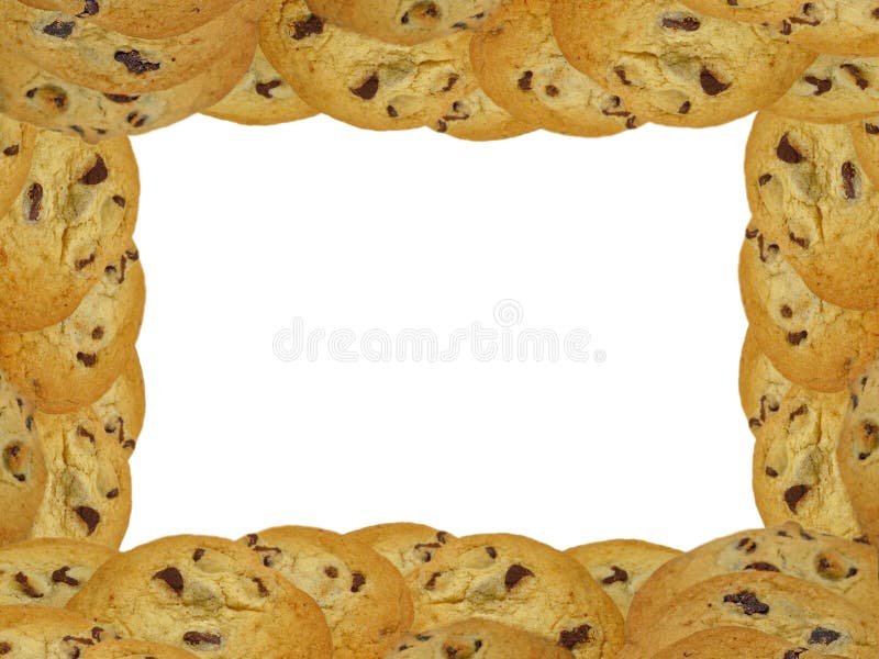 Marco De La Galleta De Viruta De Chocolate Imagen de archivo - Imagen ...