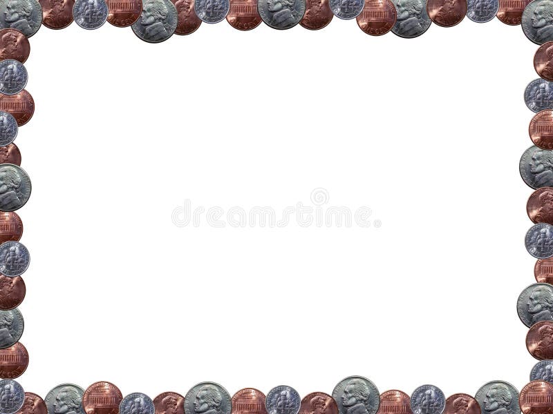 Marco de la moneda foto de archivo. Imagen de campo, peniques - 4268912