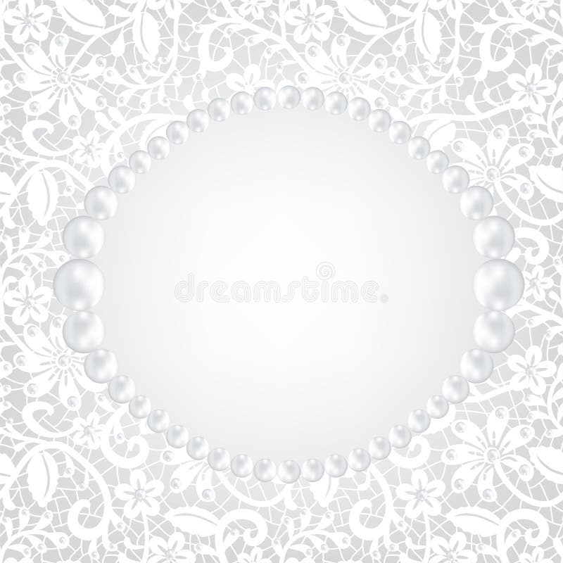 Marco de la perla ilustración del vector. Ilustración de tesoro - 31096754