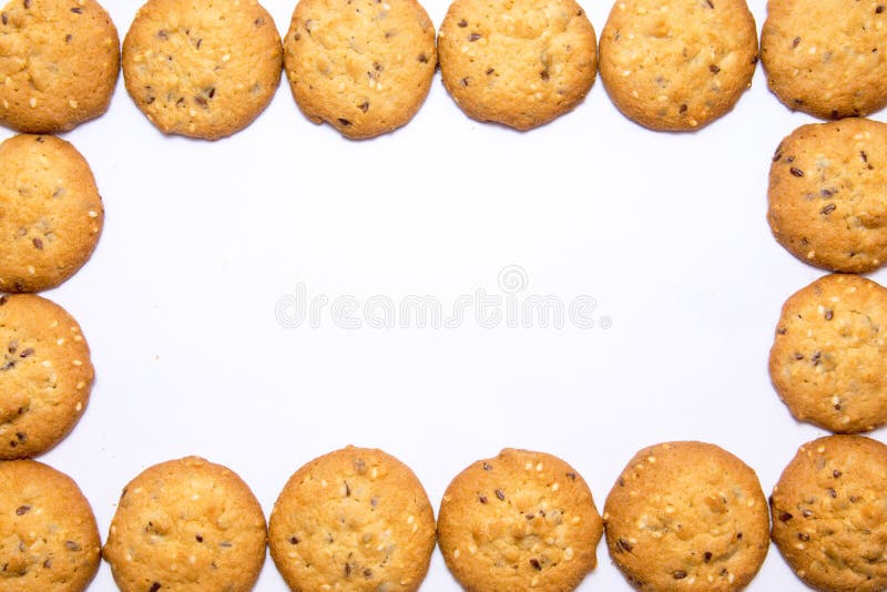 Marco de las galletas imagen de archivo. Imagen de gusto - 28153691