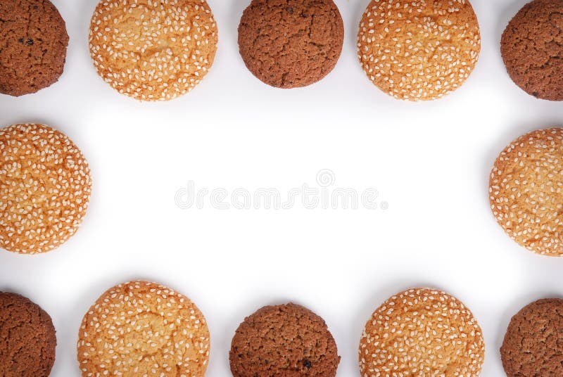 Marco de las galletas imagen de archivo. Imagen de bocado - 46034507