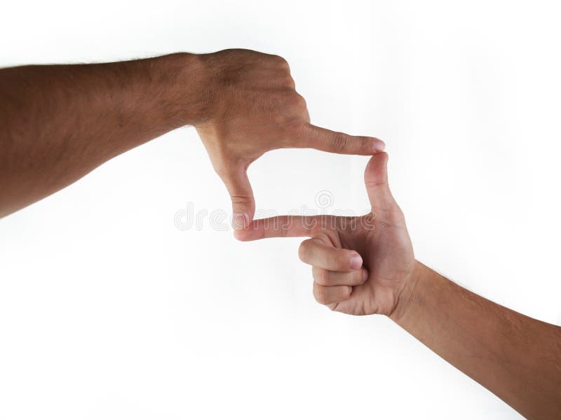 Marco de las manos foto de archivo. Imagen de rectangular - 23420518