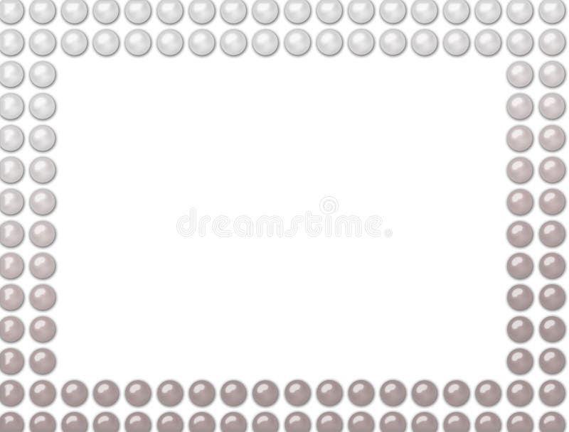 Marco de las perlas stock de ilustración. Ilustración de refleje - 5894623