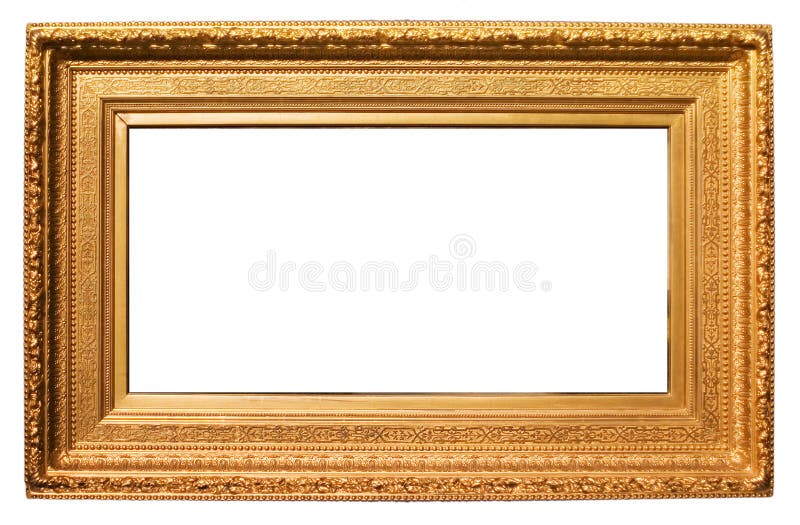 Marco dorado imagen de archivo. Imagen de talle, oblongo - 467437