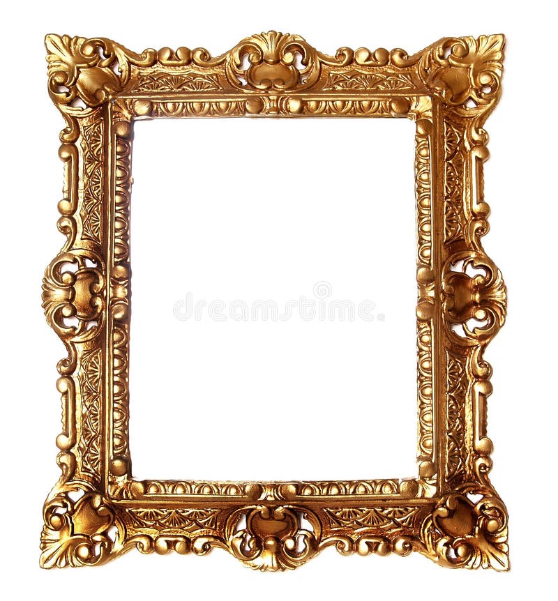 Marco de oro antiguo imagen de archivo. Imagen de dorado - 1576873