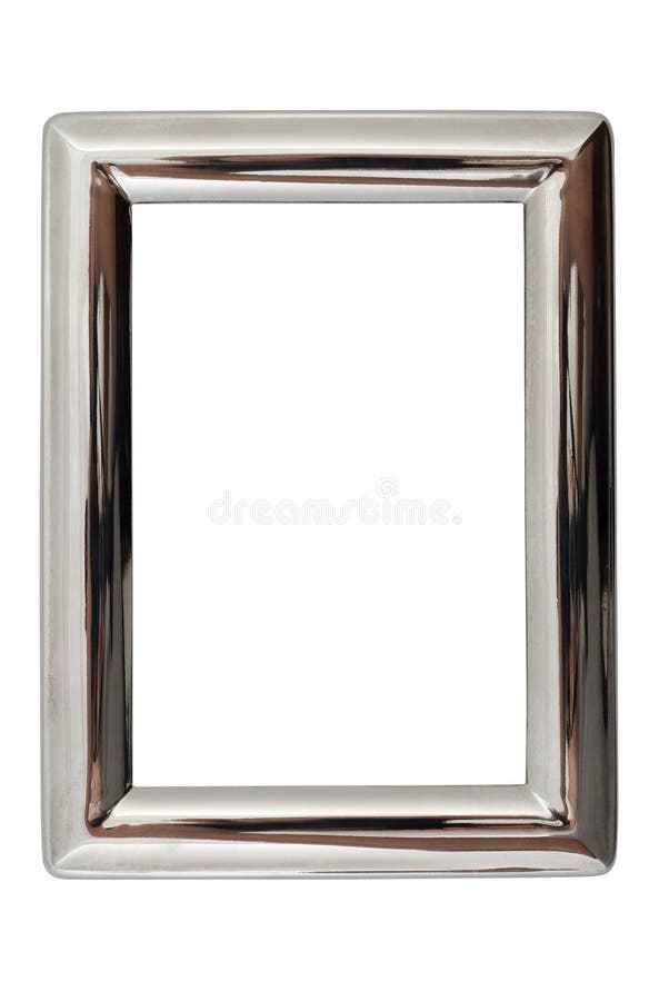 Marco de plata foto de archivo. Imagen de cromo, elemento - 3439512