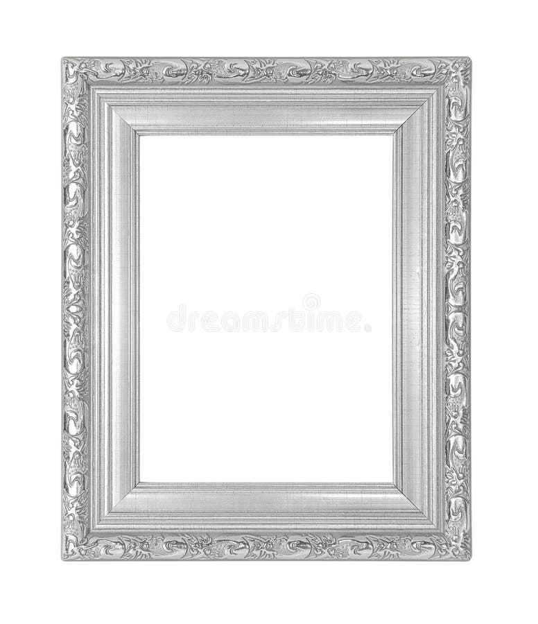 Marco De Plata Aislado En Blanco Imagen de archivo - Imagen de ...