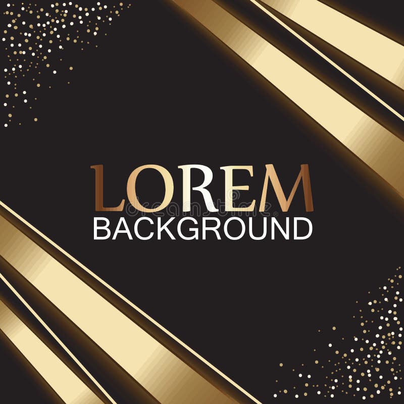 Marco de rayas doradas ilustración del vector. Ilustración de ...