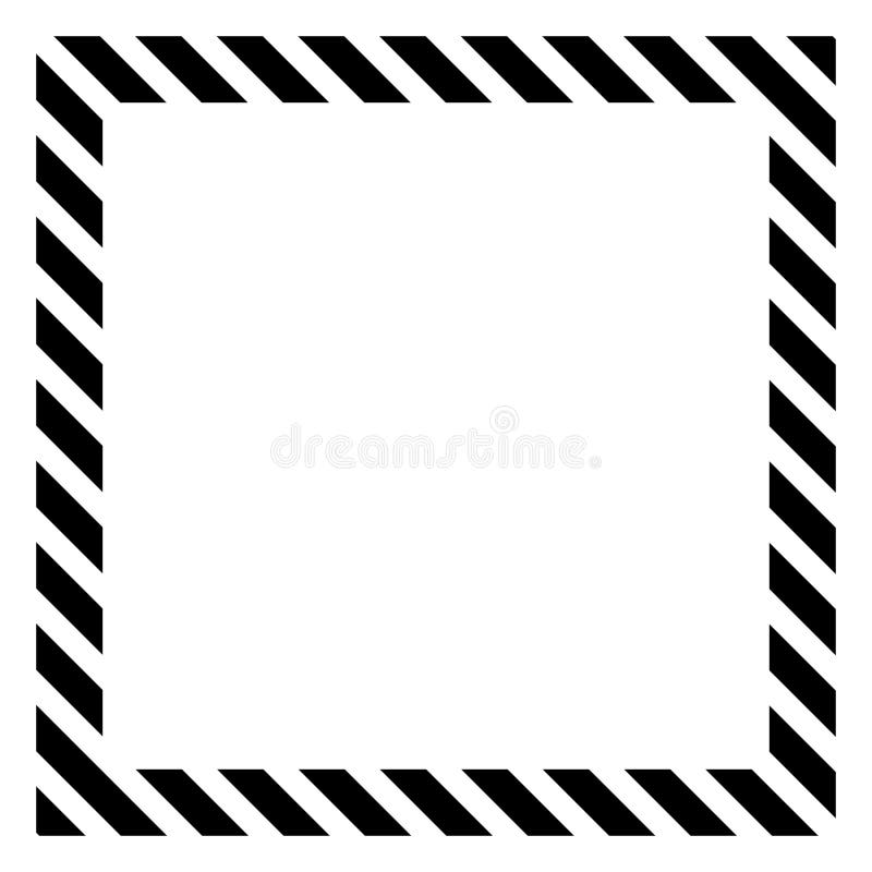 Marco De Rayas Negras Cuadradas Con Rayas Negras Ilustración del Vector ...