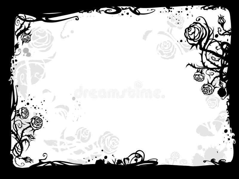 Marco de Rose ilustración del vector. Ilustración de manchado - 3856334