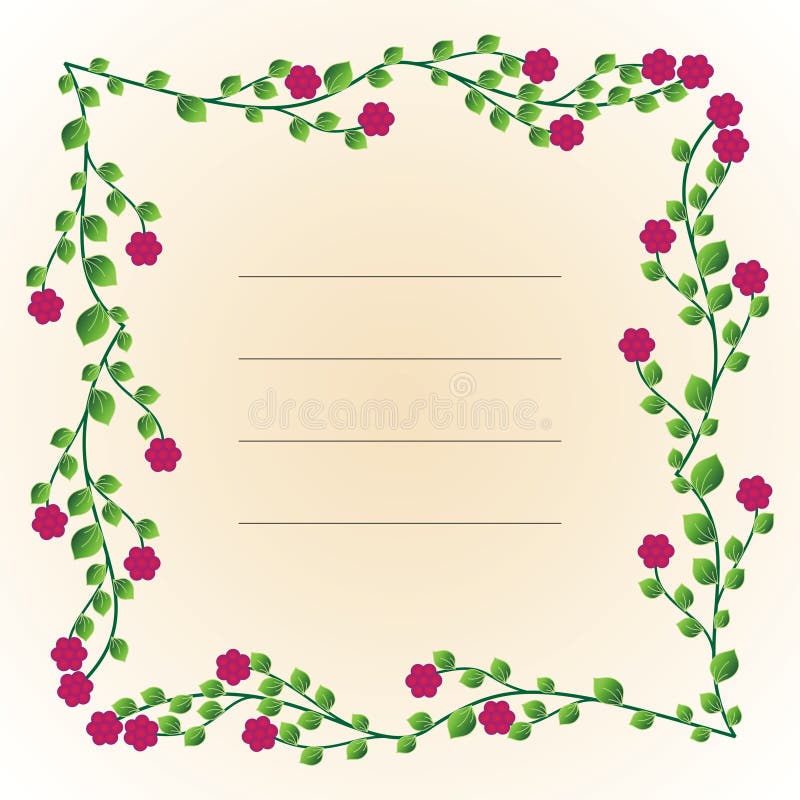 Marco de texto decorativo ilustración del vector. Ilustración de ...