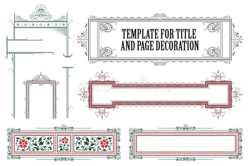 Marco Decorativo Modelo Del Vector Ilustración del Vector - Ilustración de modelo, arte: 93385022