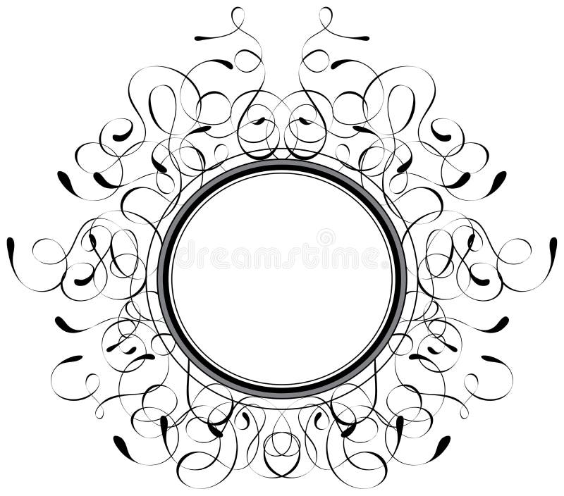 Marco decorativo, vector ilustración del vector. Ilustración de ...