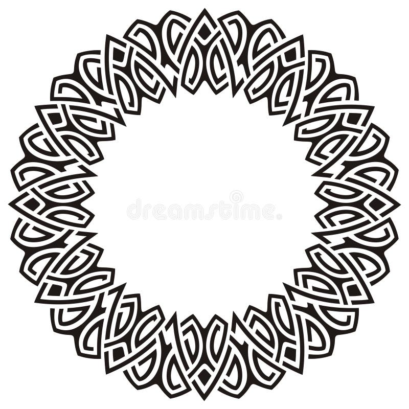 Marco del círculo ilustración del vector. Ilustración de tatuaje - 11536448
