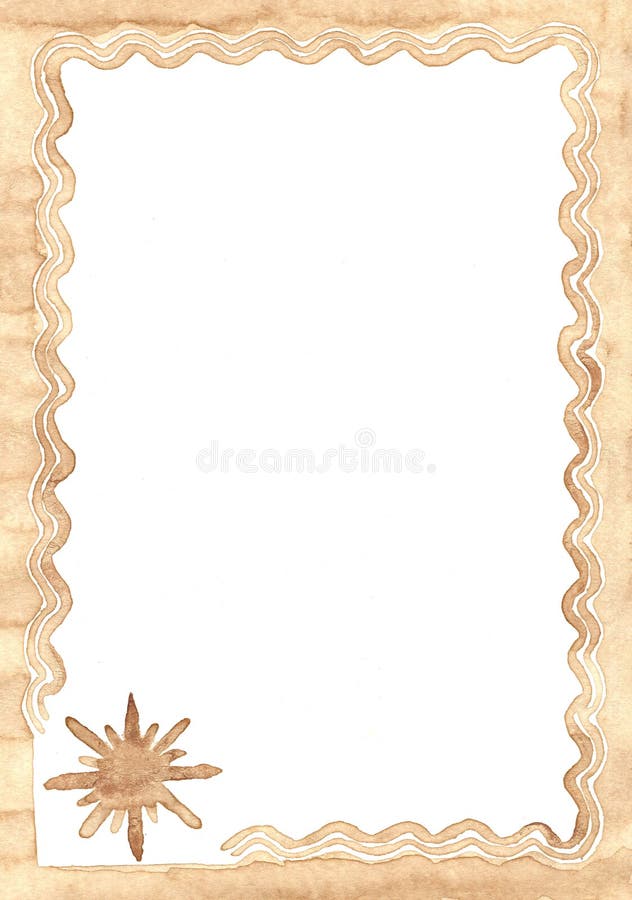 Marco Del Café - Color Natural Stock de ilustración - Ilustración de ...