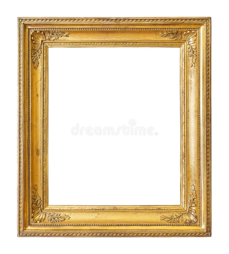 Marco Del Color Oro Del Vintage Imagen de archivo - Imagen de retro ...