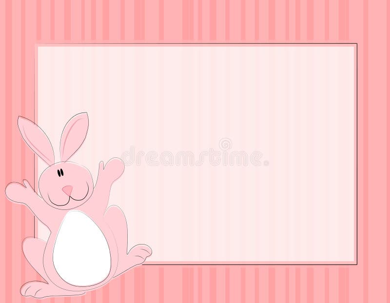 Marco Del Conejo De Conejito De Pascua Ilustración del Vector ...