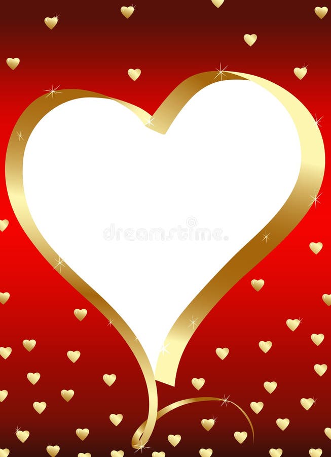 Marco del corazón ilustración del vector. Ilustración de arte - 12578158