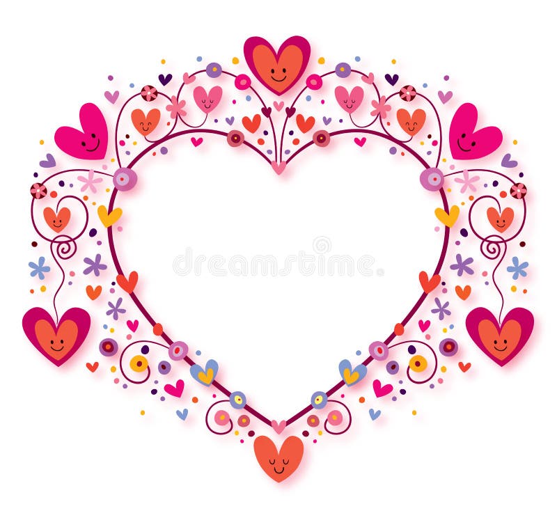 Marco del corazón stock de ilustración. Ilustración de mensaje - 27908866