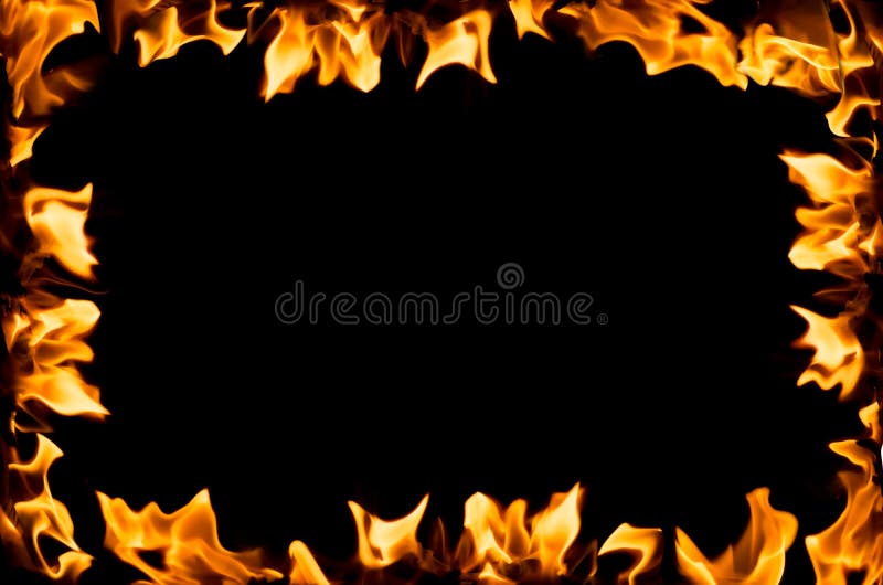 Marco del fuego foto de archivo. Imagen de horizontal - 50091714