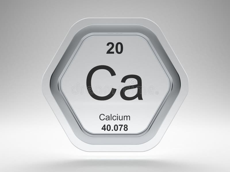 Símbolo Del Calcio De La Tabla Periódica Stock de ilustración ...