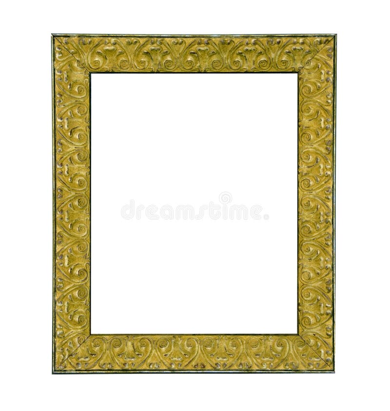 Marco de fotos dorado foto de archivo. Imagen de museo - 12663630