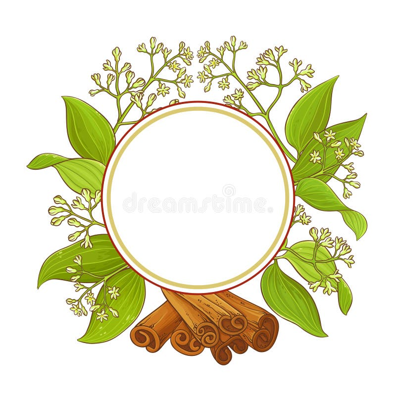 Marco Del Vector Del Canela Ilustración del Vector - Ilustración de ...