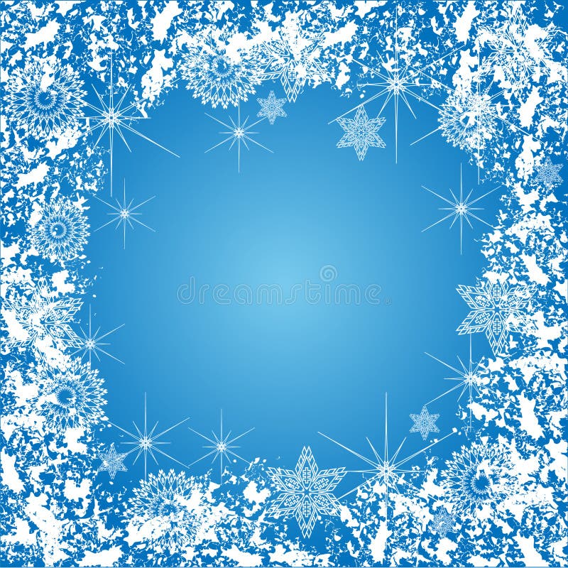 Marco escarchado ilustración del vector. Ilustración de congelado - 3713793